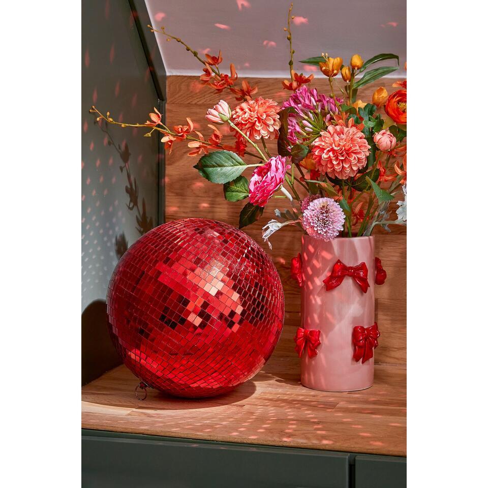 Mica Decorations Kerst Discobal - Ø30 cm - Rood | Leen Bakker