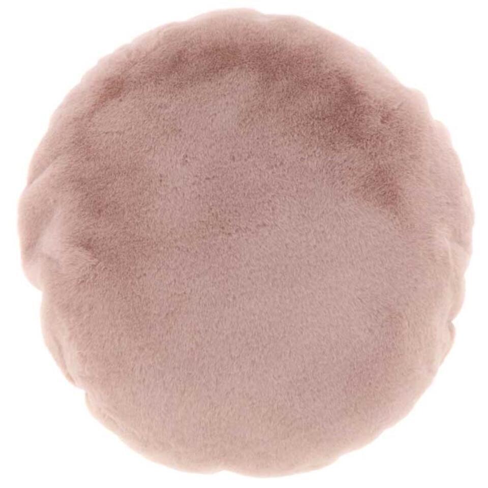 Unique Living - Kussen Lonne 40cm Ø Old Pink | Leen Bakker