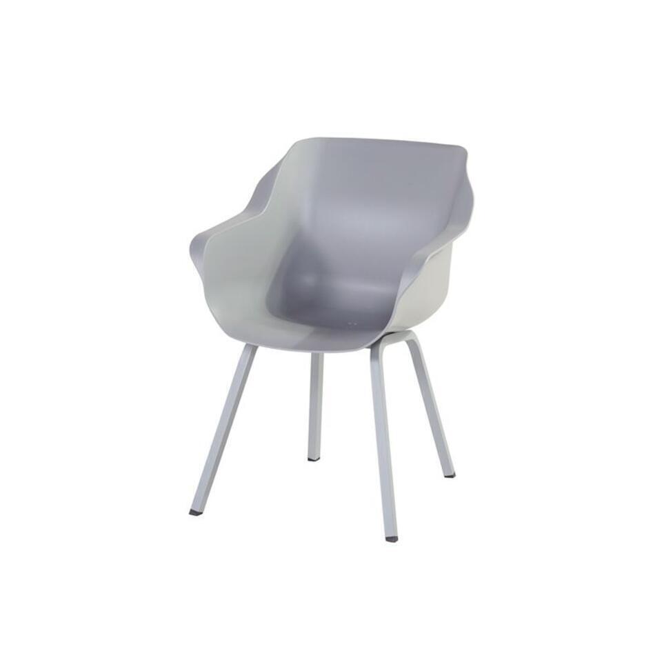 Hartman Sophie Element dining armstoel - Misty Grey - Alu poot | Leen ...