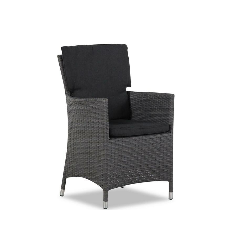 Tuinstoel Wicker Grijs-antraciet Garden Collections Orlando | Leen Bakker