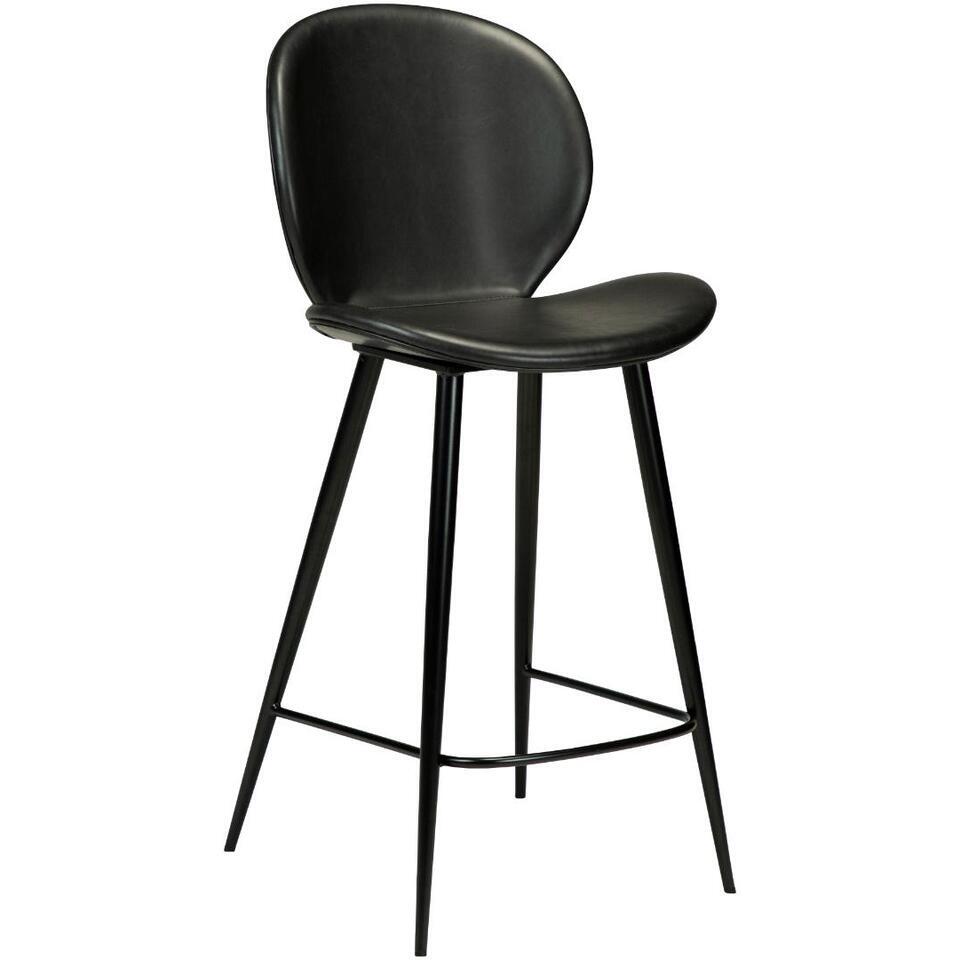 Hioshop Cloud Dan-Form counterstoel PU-kunstleer zwart | Leen Bakker