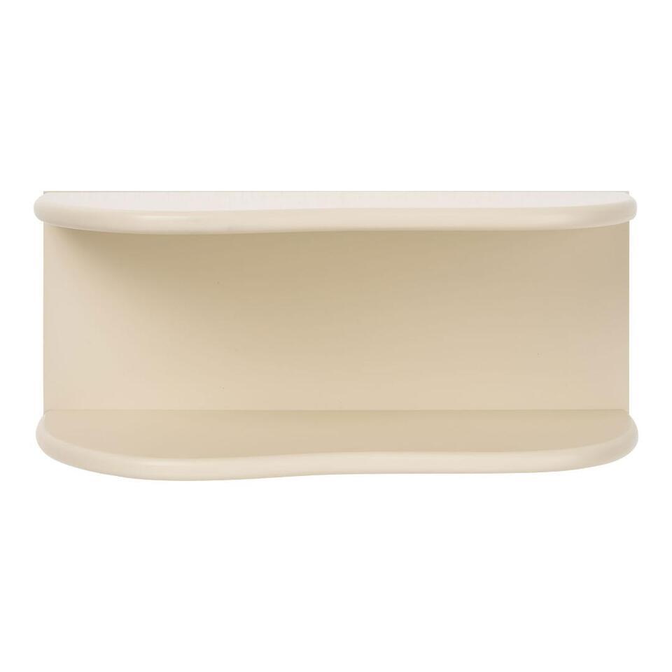 Hioshop Nia wandplank 2 planken beige | Leen Bakker