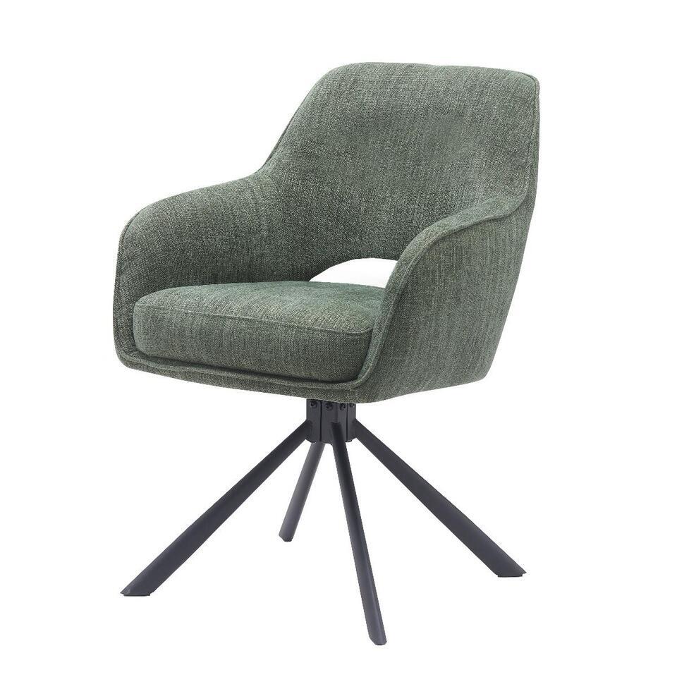Nordic Home - Coleen armstoel - groen | Leen Bakker