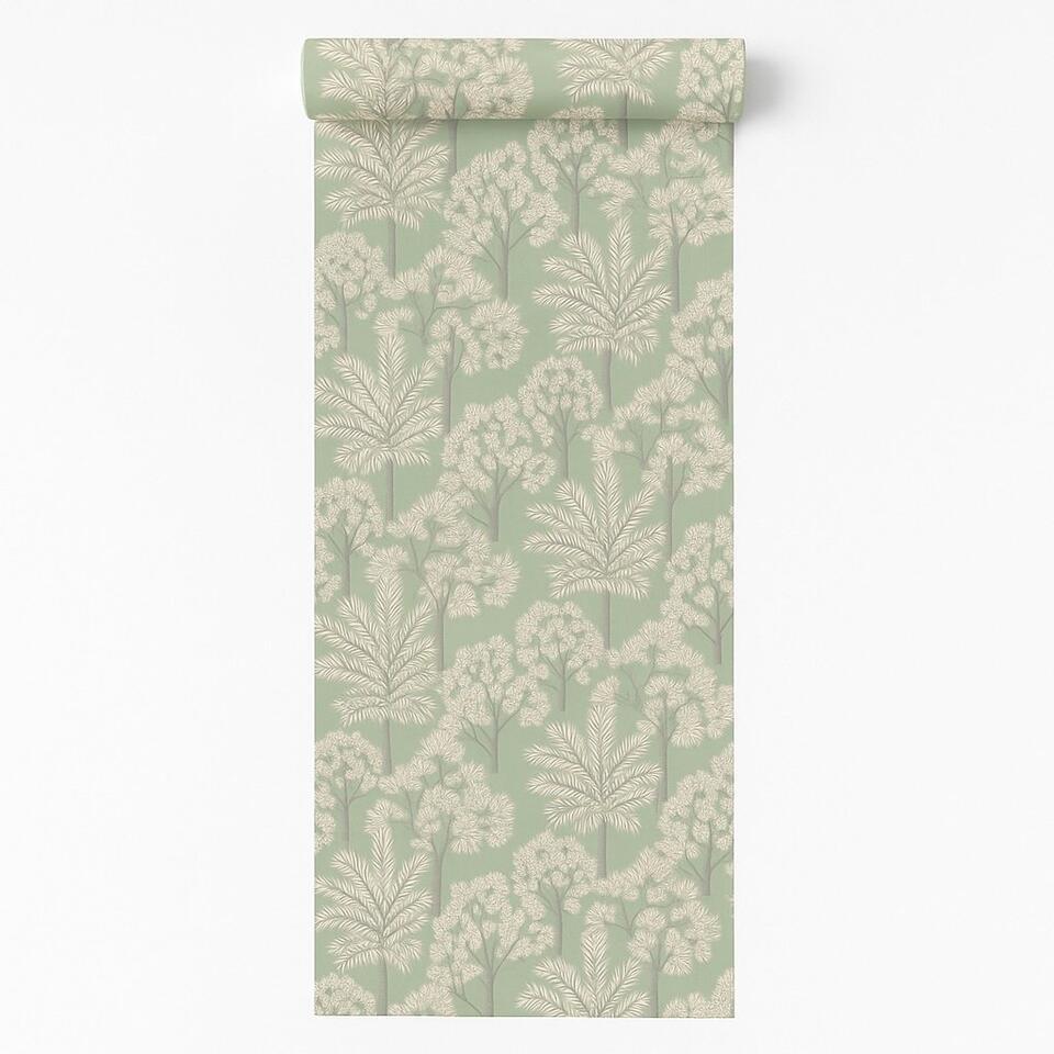 Dutch Wallcoverings Vliesbehang Arcadia palm forest - groen - 10,05m x ...