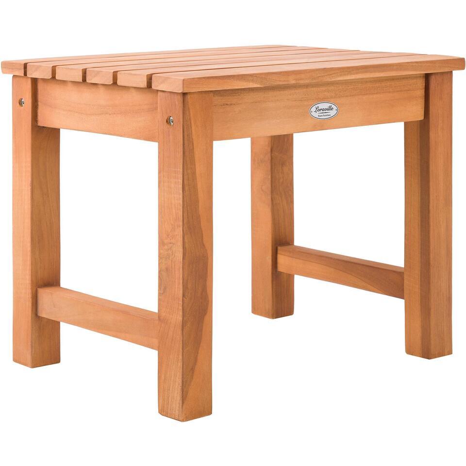 CLP Bijzettafel Frankton bruin Frame - Hout - teak | Leen Bakker