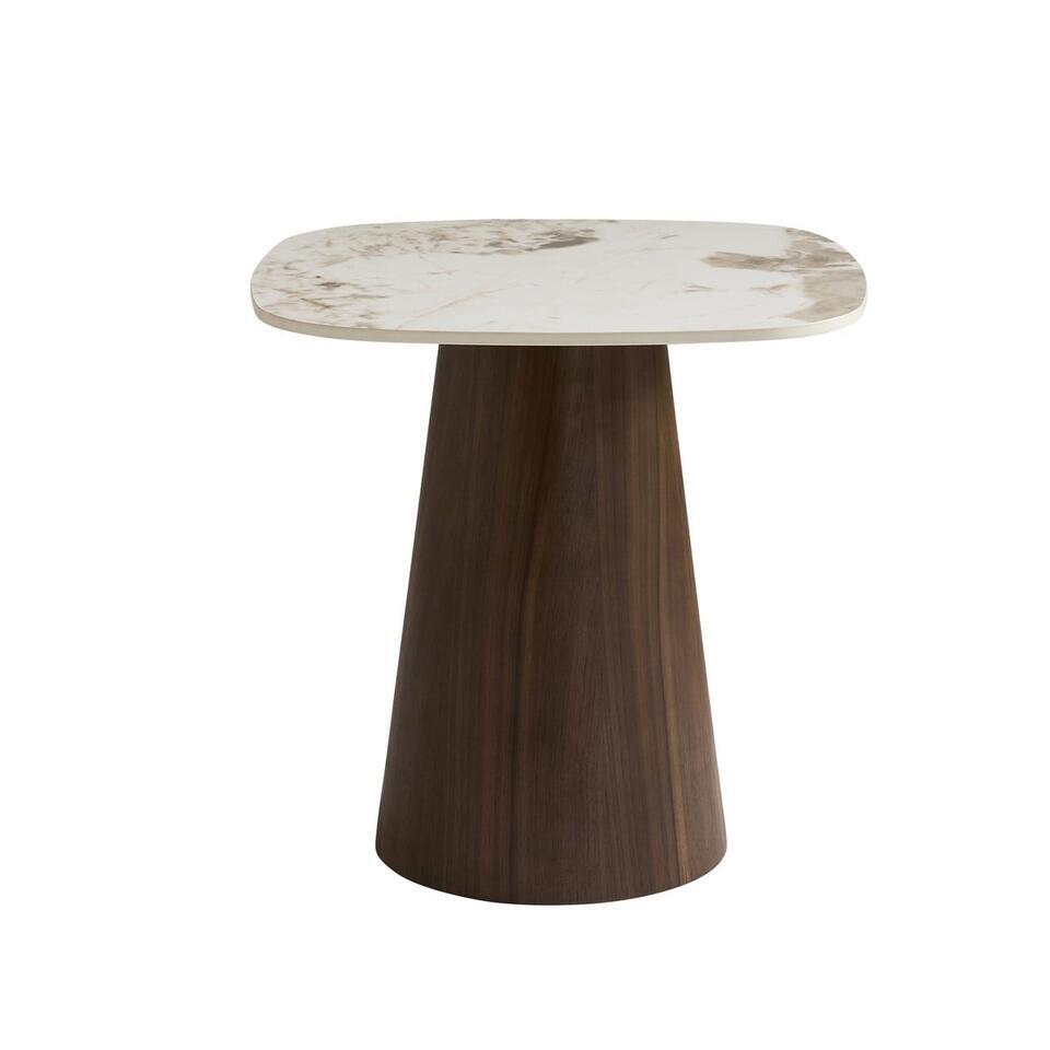 Signature - ALESSANDRA Tafel - Bruin - 58x50x50 cm | Leen Bakker