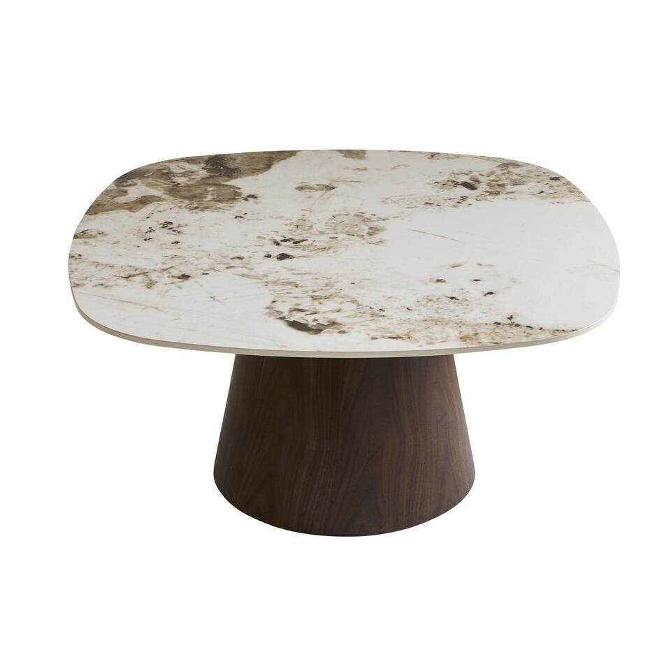 Signature - ALESSANDRA Tafel - Bruin - 45x90x90 cm | Leen Bakker