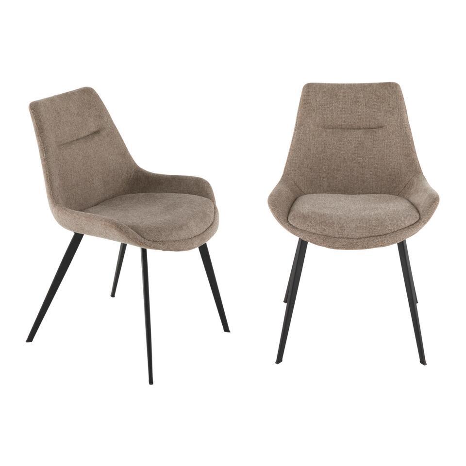 CALICOSY - COLOMBE Eetkamerstoel - Beige - 54x62x82 cm | Leen Bakker
