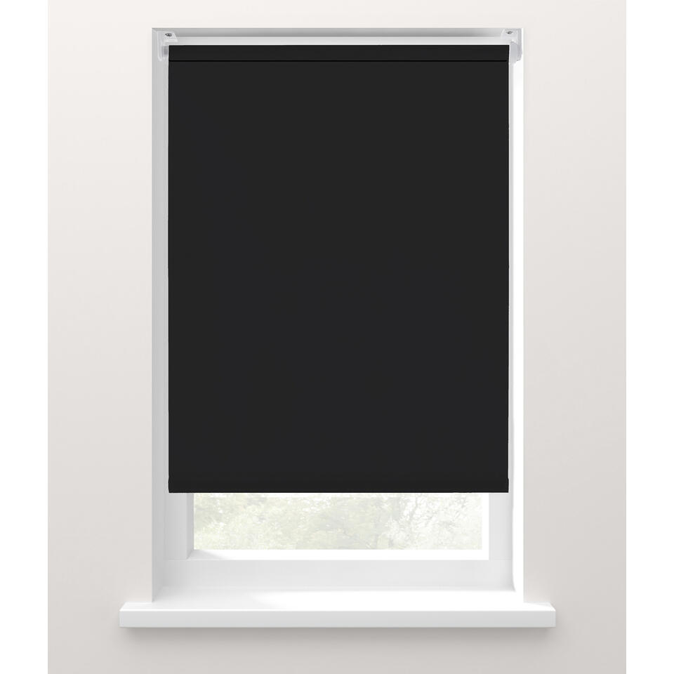 Fenstr rolgordijn - verduisterend - zwart - 60x190 cm | Leen Bakker