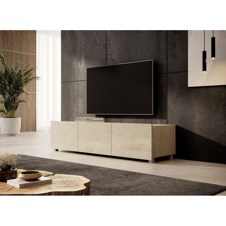 Meubella TV-Meubel Calabas - Eiken - 150 cm | Leen Bakker