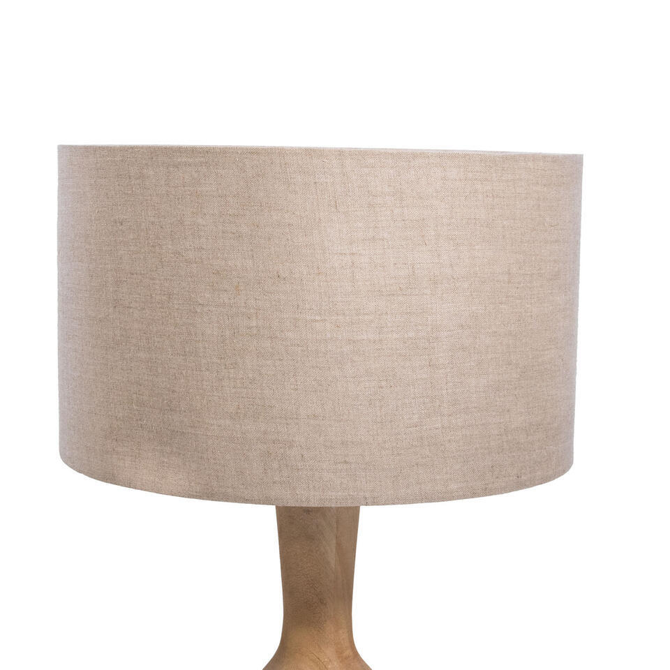 Tafellamp Naturel - 40cm - Hout - Tafellamp Riccardo | Leen Bakker