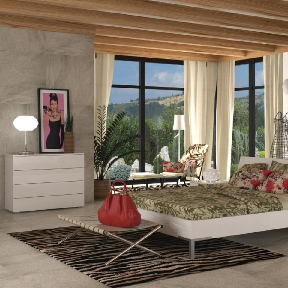 Composad Commode Gran Privilegio - 85 x 44 x 88 cm - High Gloss White | Leen Bakker